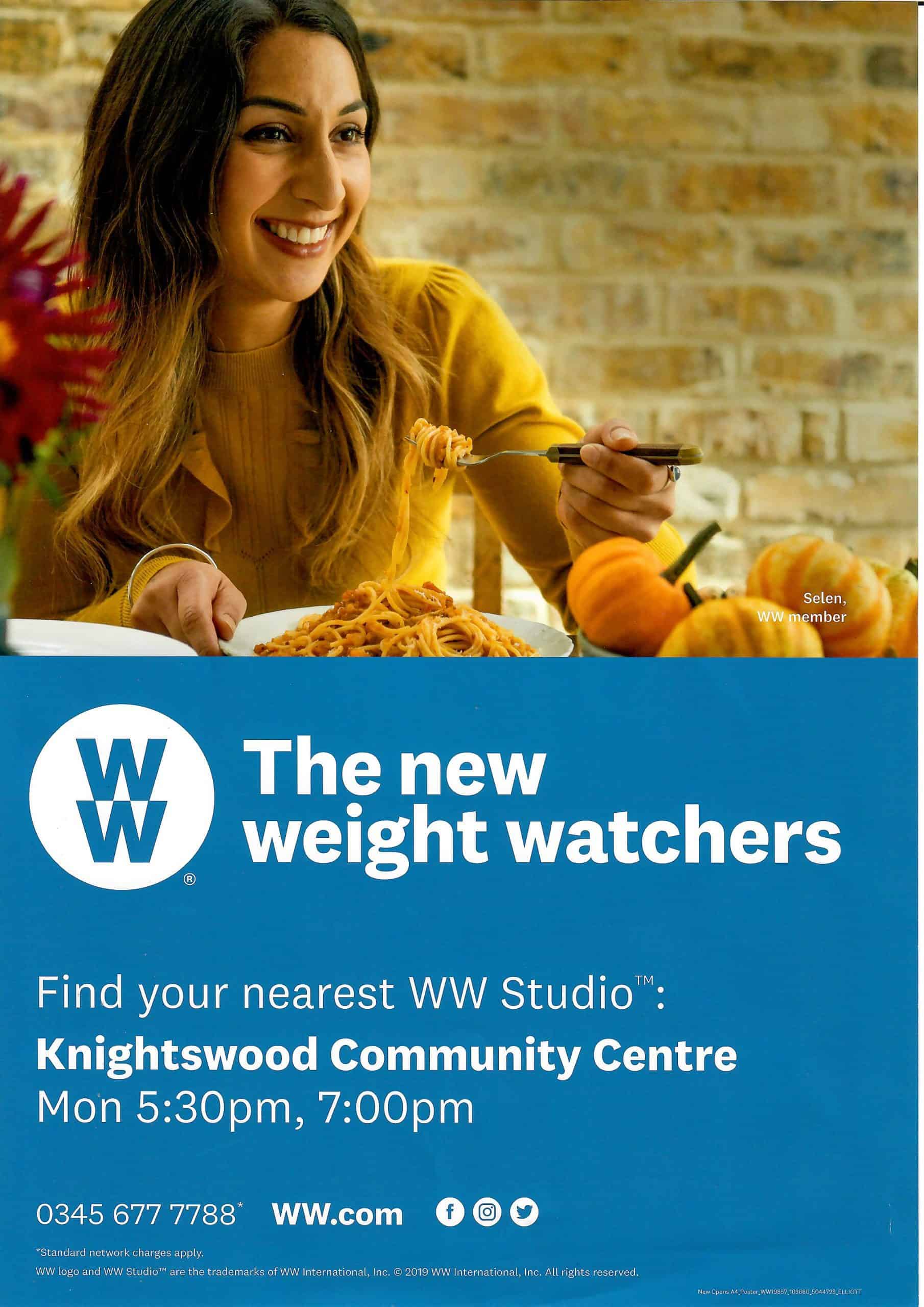 New weight watchers starts Monday 9.45 am on the 6th of January 2020 at ...